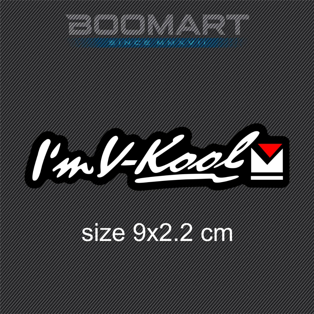 Vkool Embossed RESIN STICKER | Shopee Philippines