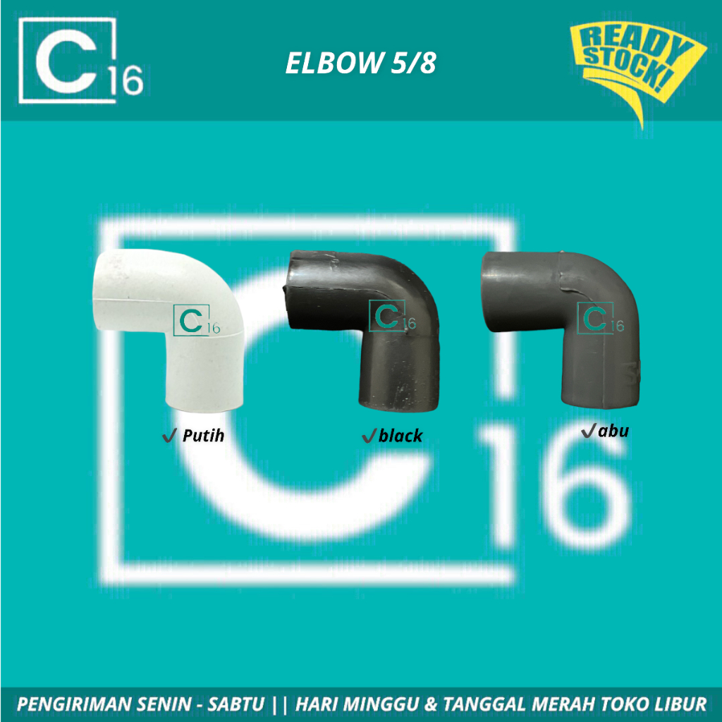 Keni Elbow Electric Pipe Connection Pipe Knee Pipe 5/8 Inch PVC White ...