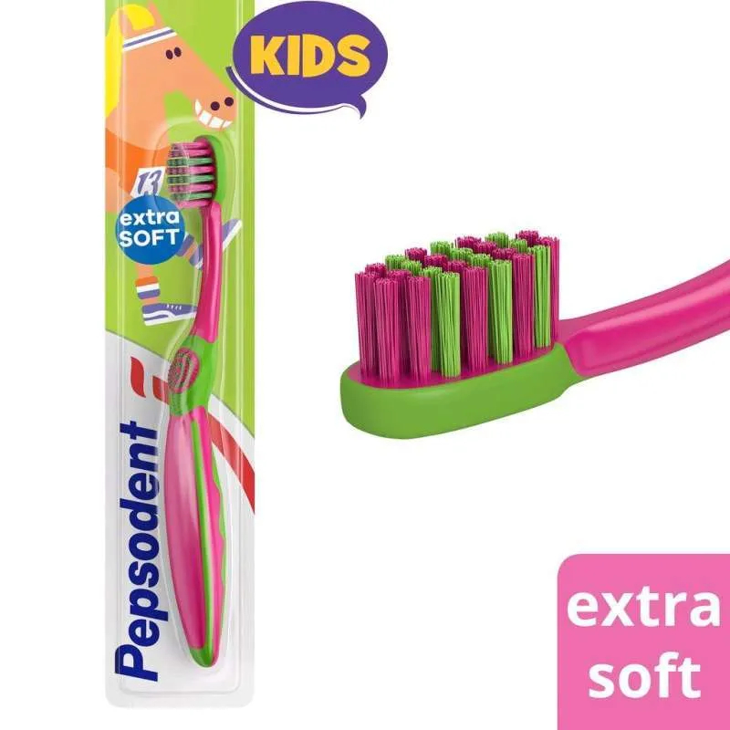 Pepsodent Extra Soft Kids Toothbrush - Small Toothbrush Head | Shopee ...