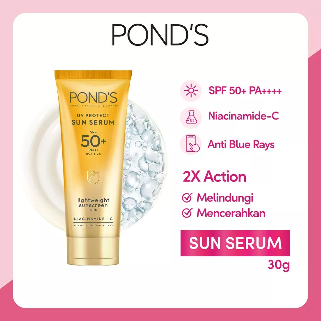 Ponds UV Protect Sun Screen Serum SPF 50+ PA++++ 30g Pond's UV ...