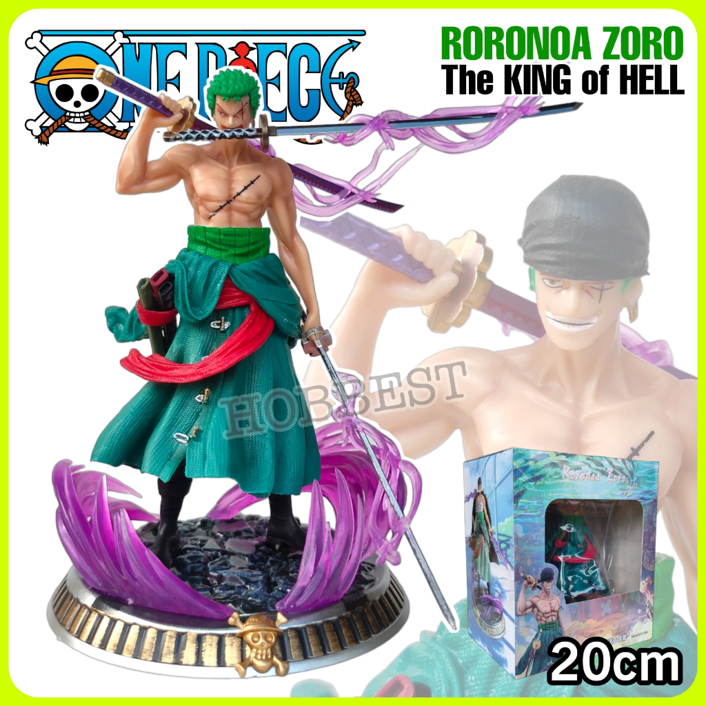 One PIECE Action Figure: RORONOA ZORO The King of Hell - Miniature ...