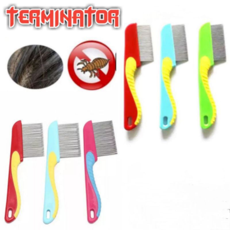 Terminator Handle Magnetic Lice Comb/Lice Serit, Dandruff Serit ...