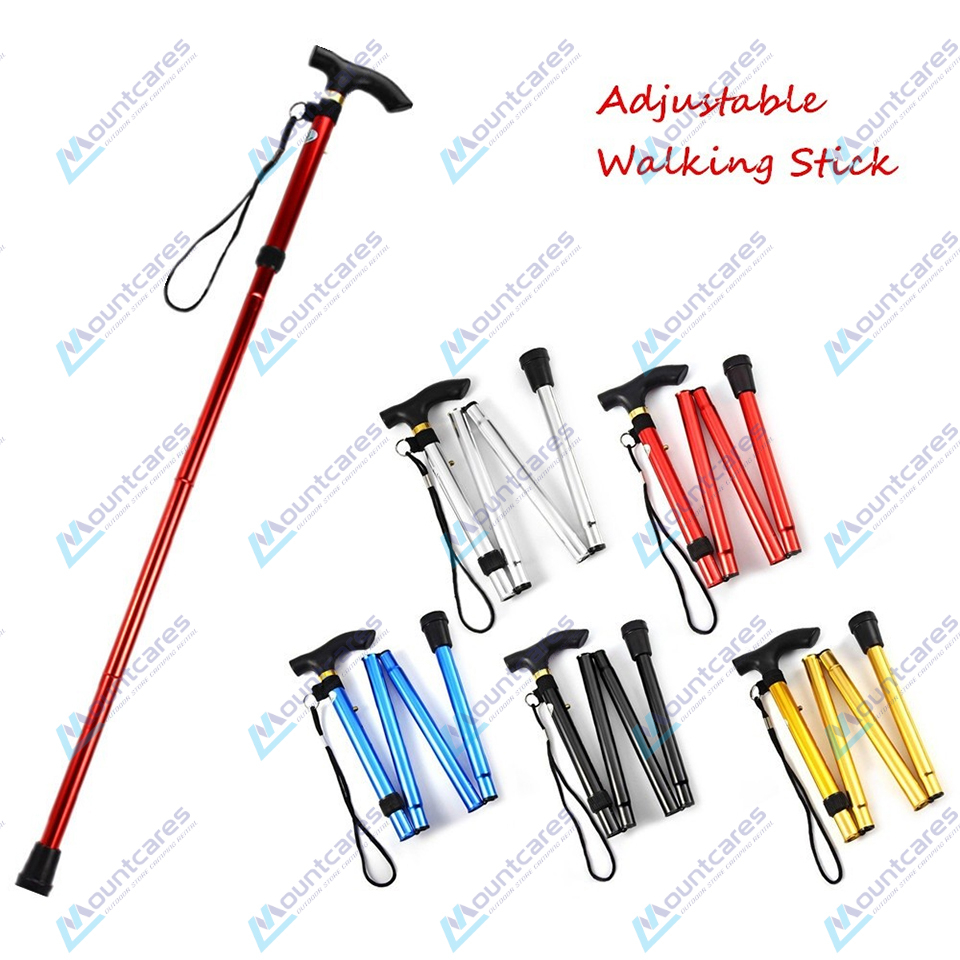 Trekking Tracking Pole Folding Folding Walking Stick Folding Climber ...