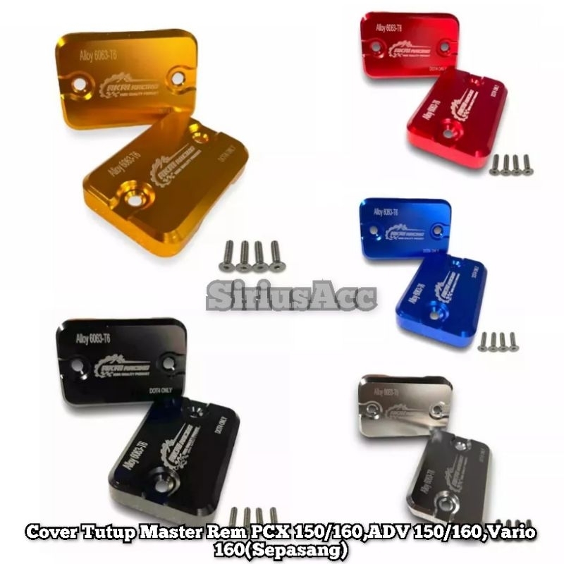 CNC Brake Master Cap Cover CNC Brake Fluid Cap Honda Vario 160 PCX 150 ...