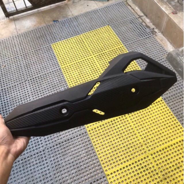 LOKAL Muffler Protector COVER Exhaust COVER AIRBLADE CARBON ORIGINAL HONDA VIETNAM PNP VARIO 125 ...
