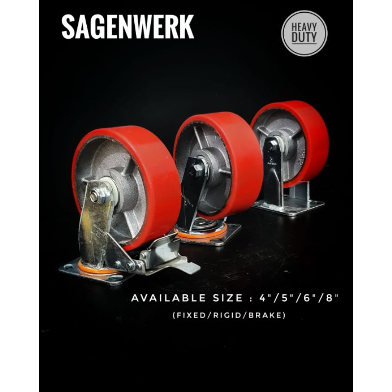 5 inch trolley wheels Pu heavy duti sagenwerk 5 inch table trolley ...