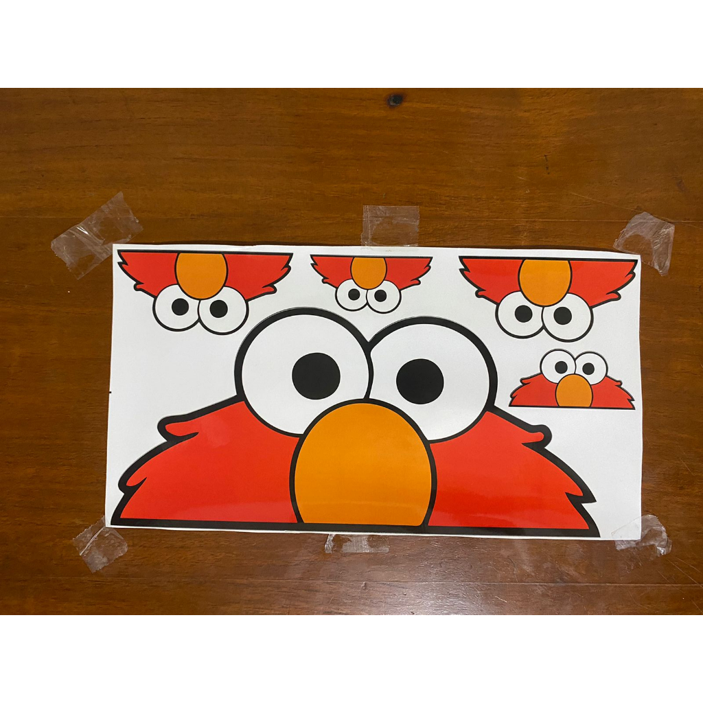 Elmo STICKER-STICKER SESAME STREET-CAR STICKER-AESTTIKER LAPTOP HP ...