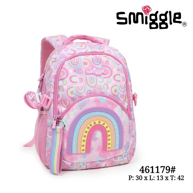Smiggle Pink rainbow backpack School backpack | Shopee Philippines