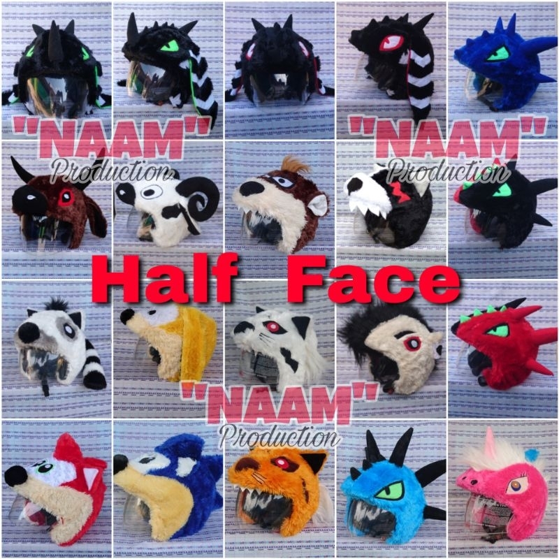 Halfface Helmet Cover, Bogo Helmet Cover, Half Face Helmet Cover, NAAM ...
