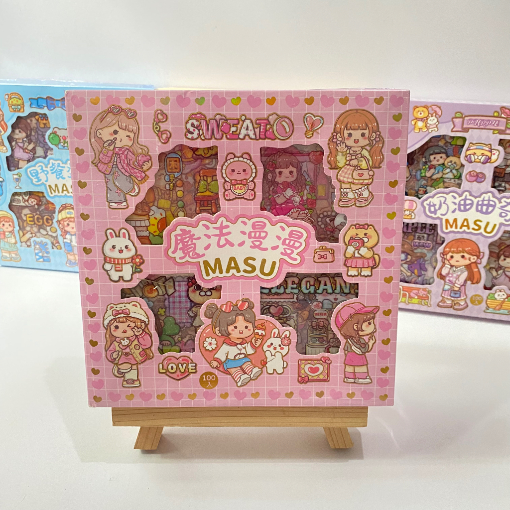 Masu Sticker/Life Gets Better Sticker Contents 100Pcs Waterproof - Masu ...