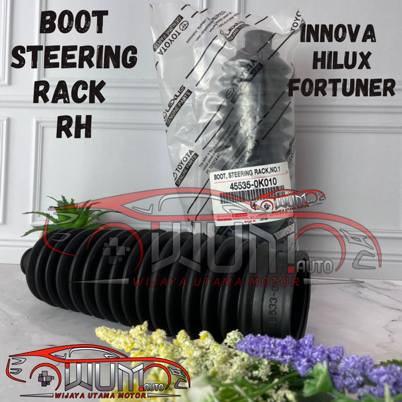 Rubber BOOT RACK STEERING Rubber Dust RACK STIR INNOVA HILUX FORTUNER ...