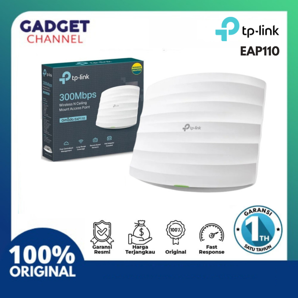 Tp-link EAP110 300Mbps Wireless N Ceiling Mount Indoor Access Point - 1 ...