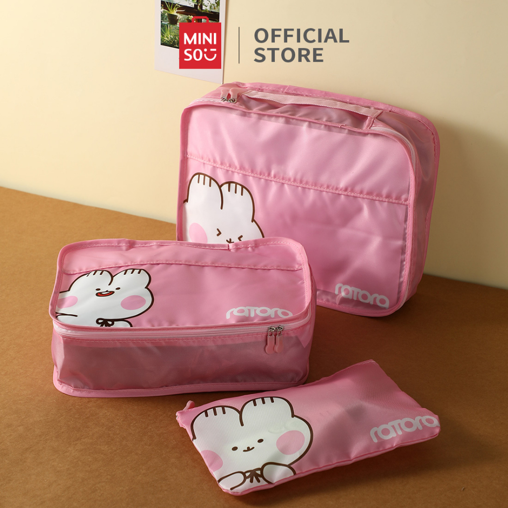 Miniso Travel Organizer Bag zipper Bag Clothes Storage Bag 3PCS ...