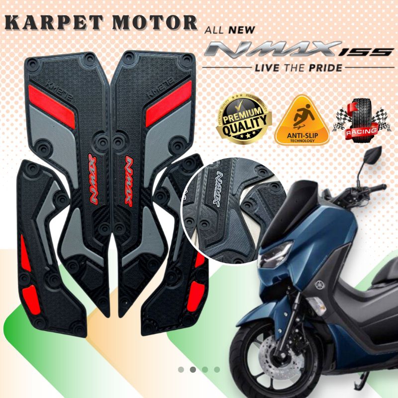New Nmax Anti-Slip Motorcycle Carpet / Nmax Carpet / Nmax Footrest ...