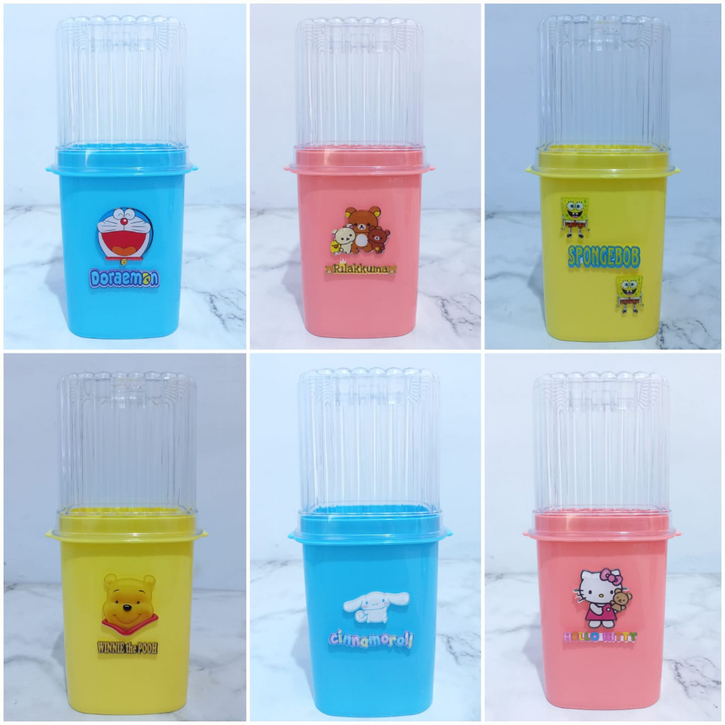 Doraemon Character Cutlery Holder HELLO KITTY MELODY WINNIE THE POOH ...
