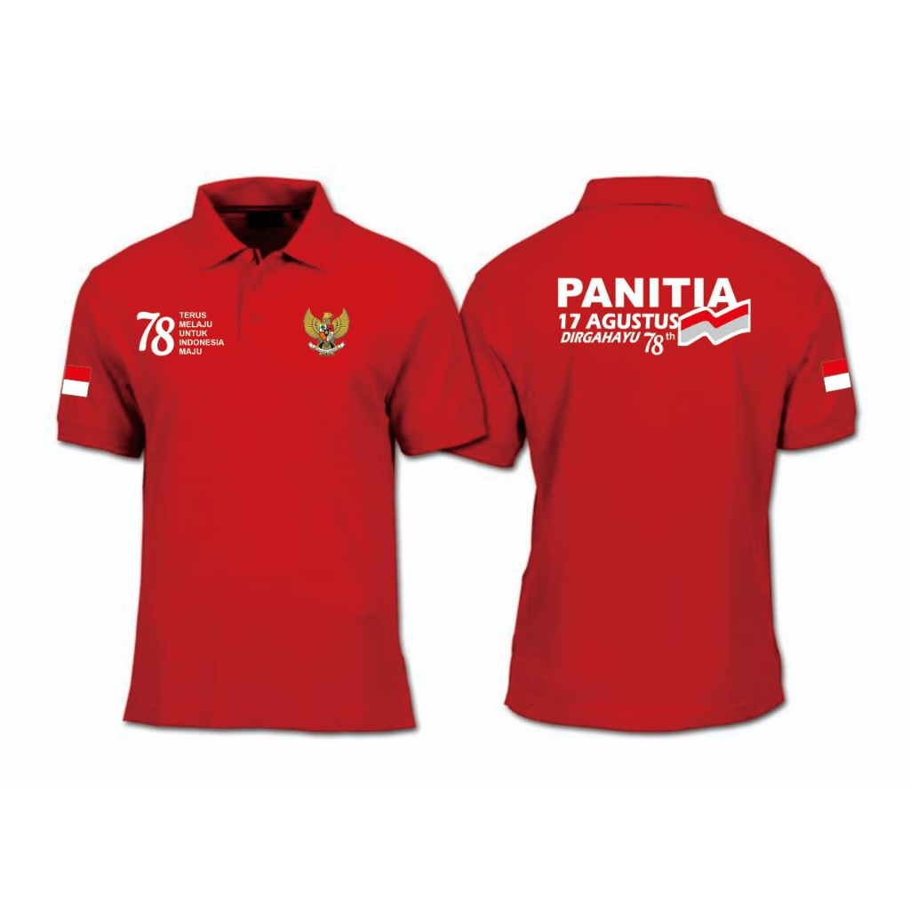 Polo GARUDA INDONESIA HUT RI 78th / POLO SHIRT INDONESIAN INDEPENDENCE ...