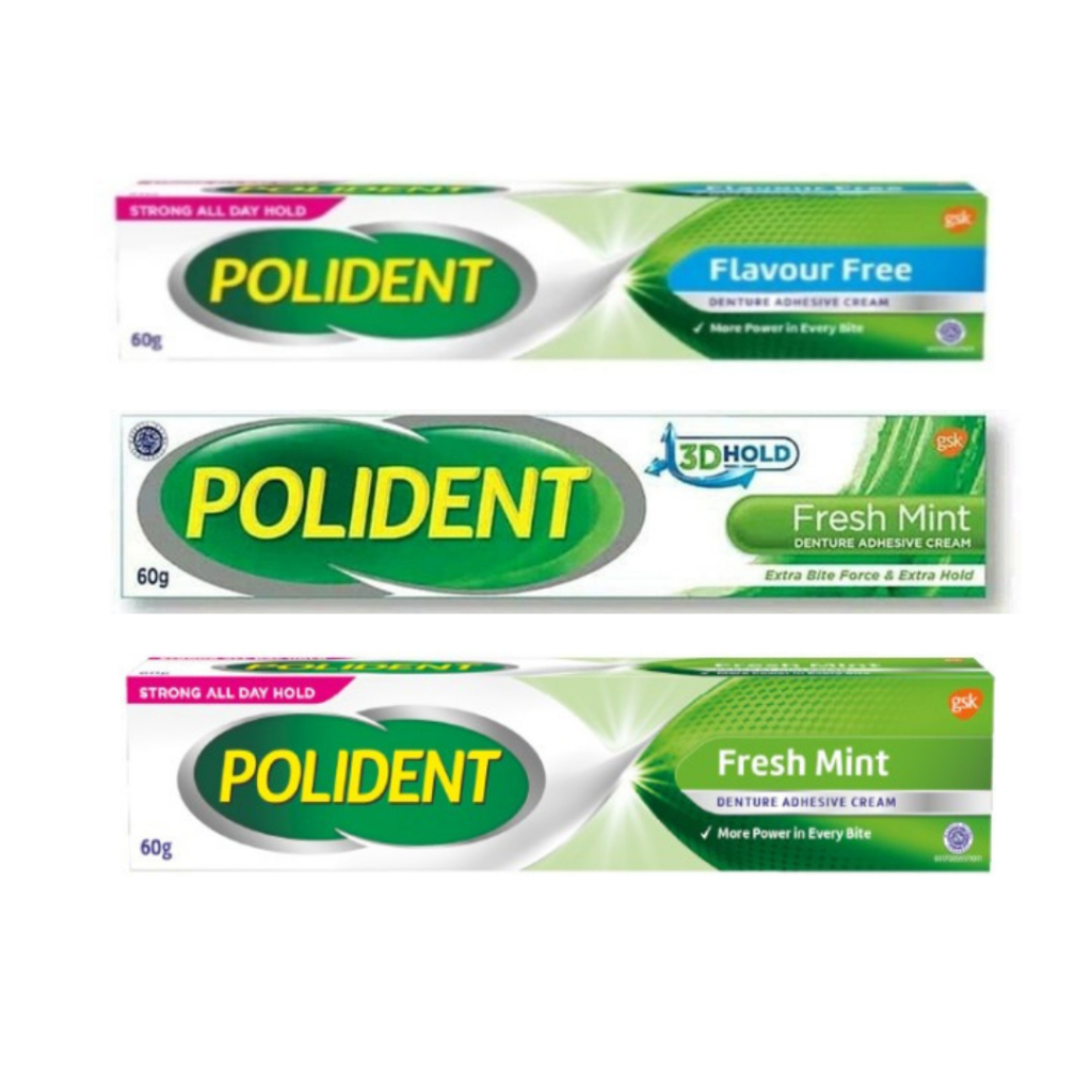 Polident Denture Adhesive 60g / 20g | Shopee Philippines
