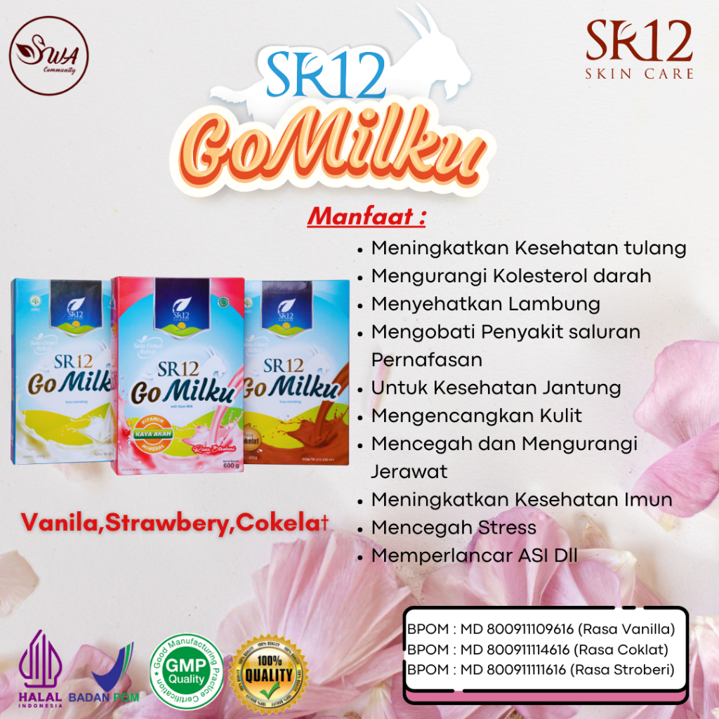 Go MILKU SR12/ Goat Milk ETAWA/Health Milk/No Sugar | Shopee Philippines