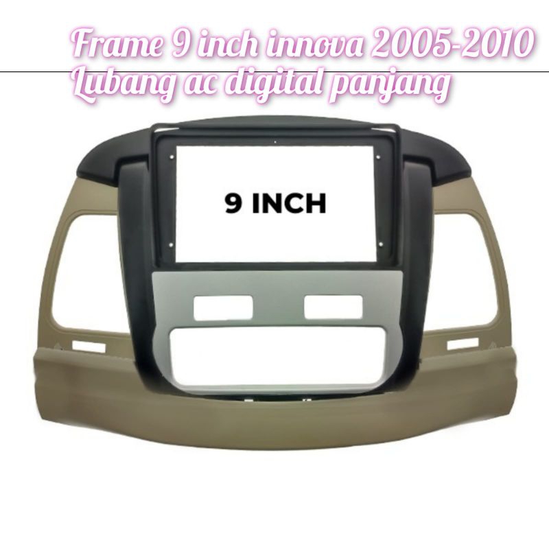 9 inch android head unit frame for innova V car 2005-2010 | Shopee ...