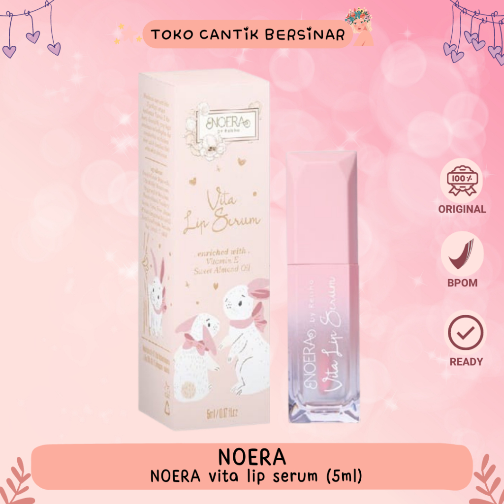 Noera Vita Lip Serum, Natural Pink Lip Reddening and Brightening Lip ...