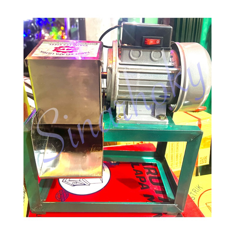 MESIN Cassava Coconut Grate Machine PLUS Electric BISON Funnel 200watt ...