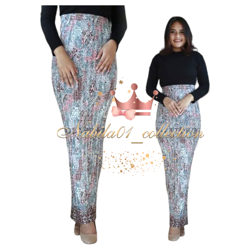 [200 Motif - Part 01] Long Batik Pleated Skirt/Batik Skirt/Kebaya Skirt ...