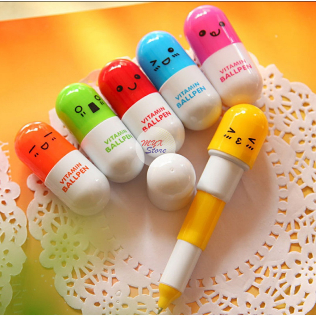 Emotion Vitamin Mini Pen Capsule Pen Souvenir Unique Cute Pen Vitamin ...