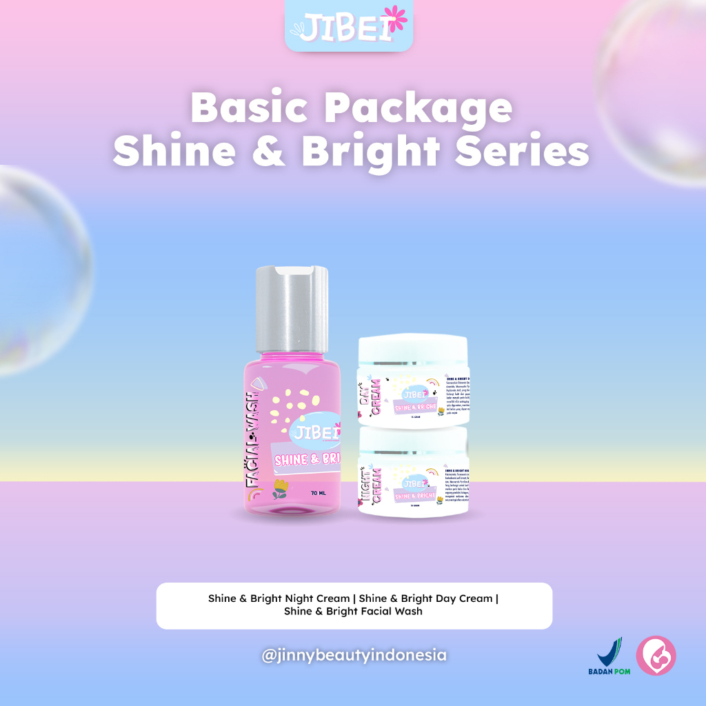 Basic Package Shine & Bright JIBEI/Normal Facial Skin Care Package ...