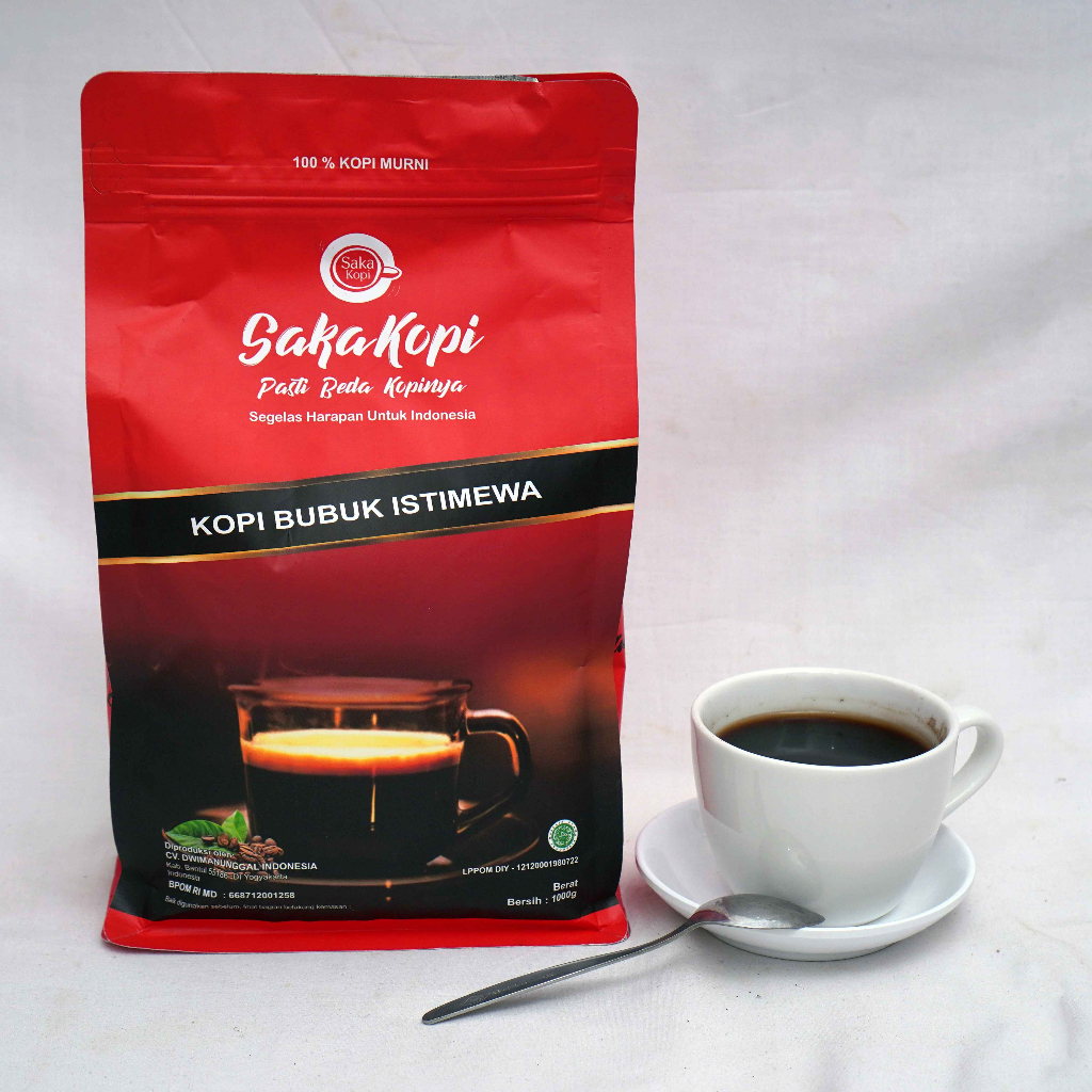 Pure COFFEE POWDER 500 GRAM BPOM AND HALAL OFFICIAL ORIGINAL SAKA ...