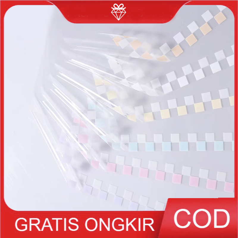 20 SHEETS Wrapping Transparent Square Pattern - Cellophane Bouquet W038 | Shopee Philippines