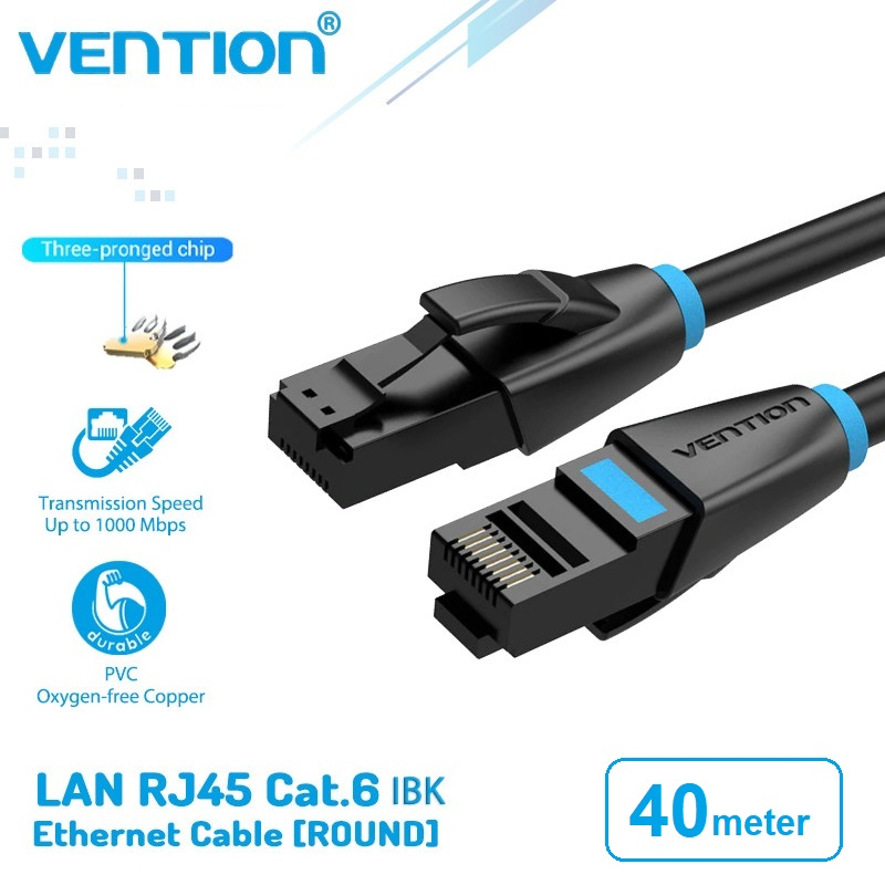 Vention Lan Cable UTP RJ45 Cat6 40m Ethernet Cable | Shopee Philippines