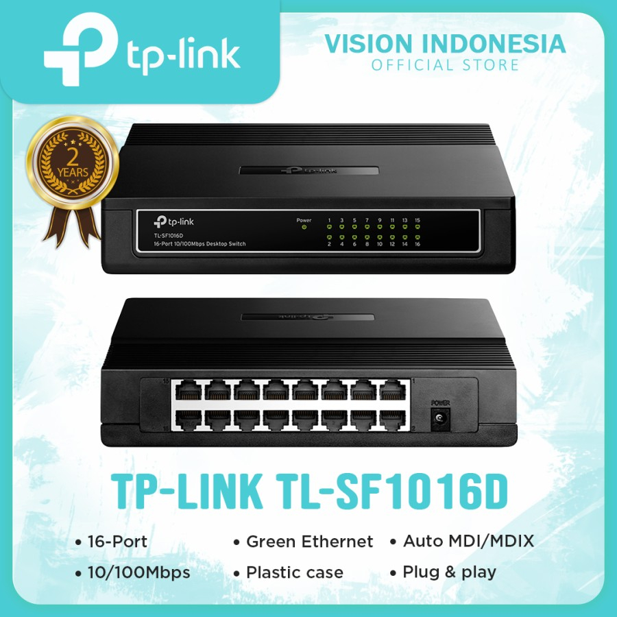 TP-LINK TL-SF1016D 16-Port 10/100Mbps Desktop Switch | Shopee Philippines