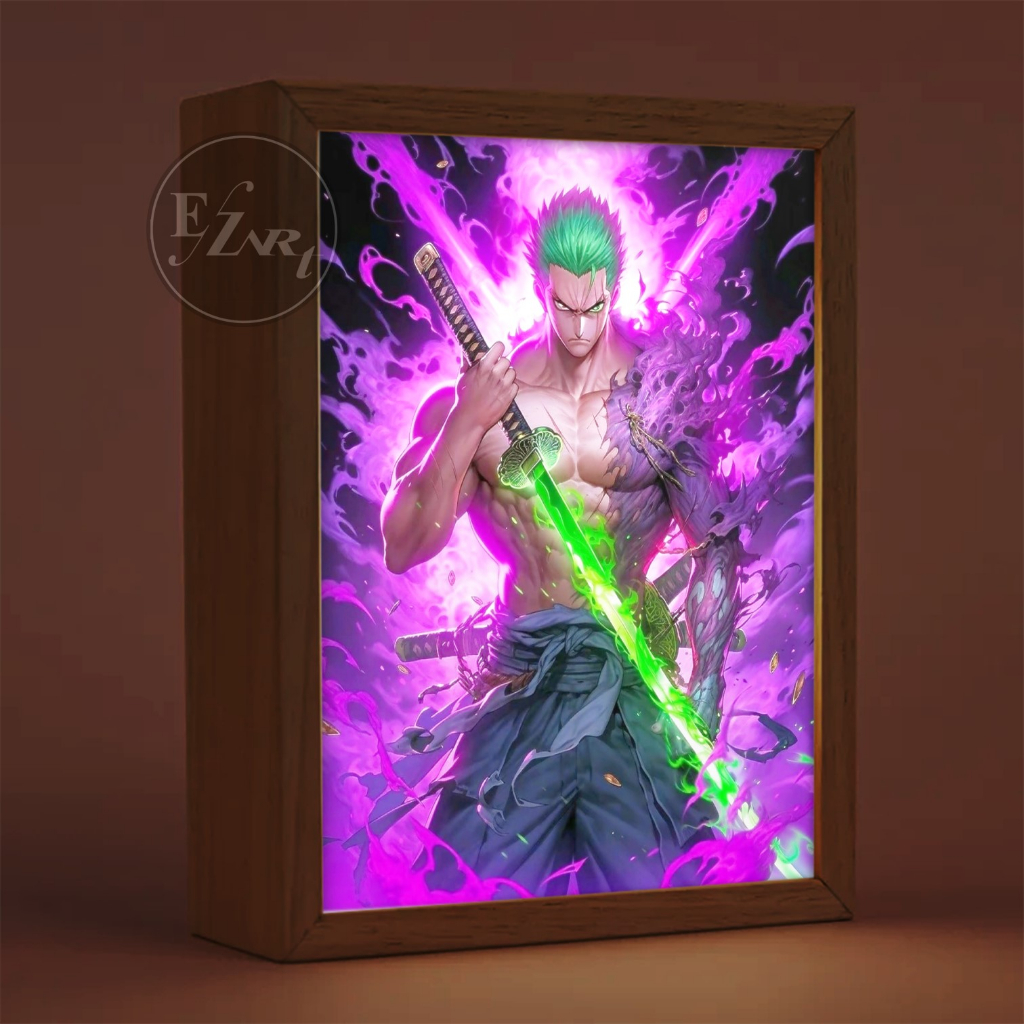 One Piece Anime Edition - LED Light Frame Light Frame Painting Art ...