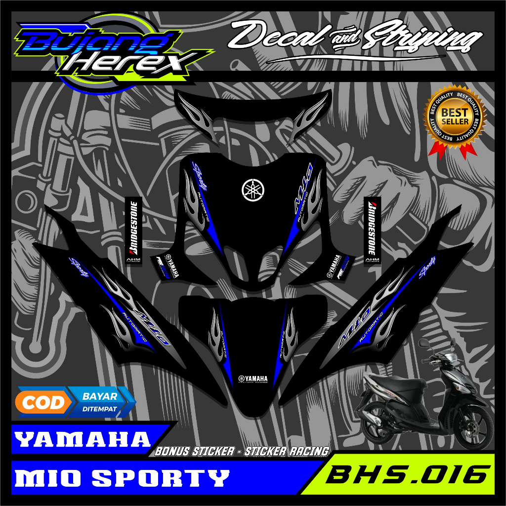 Striping Decal Yamaha Mio Sporty.Mio Sporty Full Body DESIGN Trim ...
