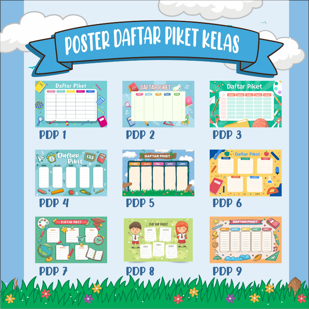 Picket Schedule POSTER | Class DECORATION | Wipe CLEAN SCHOOL TASKS ...