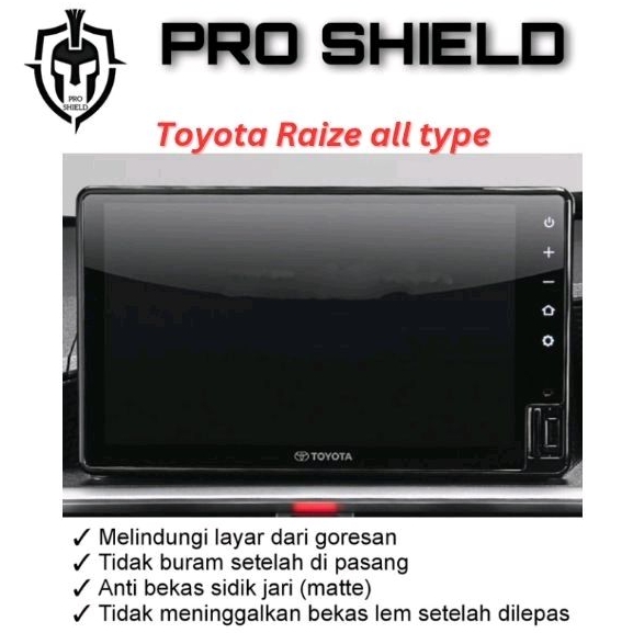 Anti-scratch Toyota Raize Head Unit | Shopee Philippines