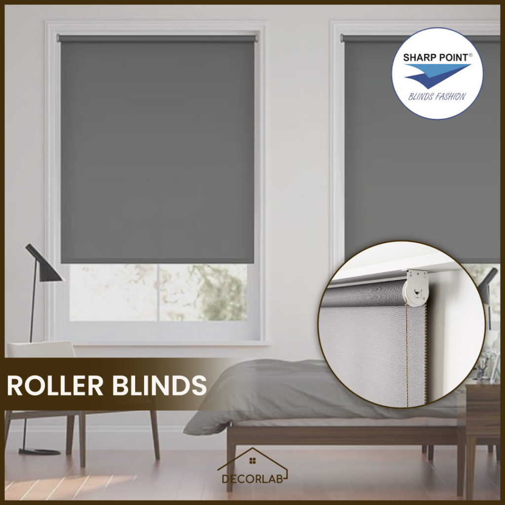 CAHAYA Roller BLIND Blackout (100%) - Rolled Curtains - Window Curtains ...
