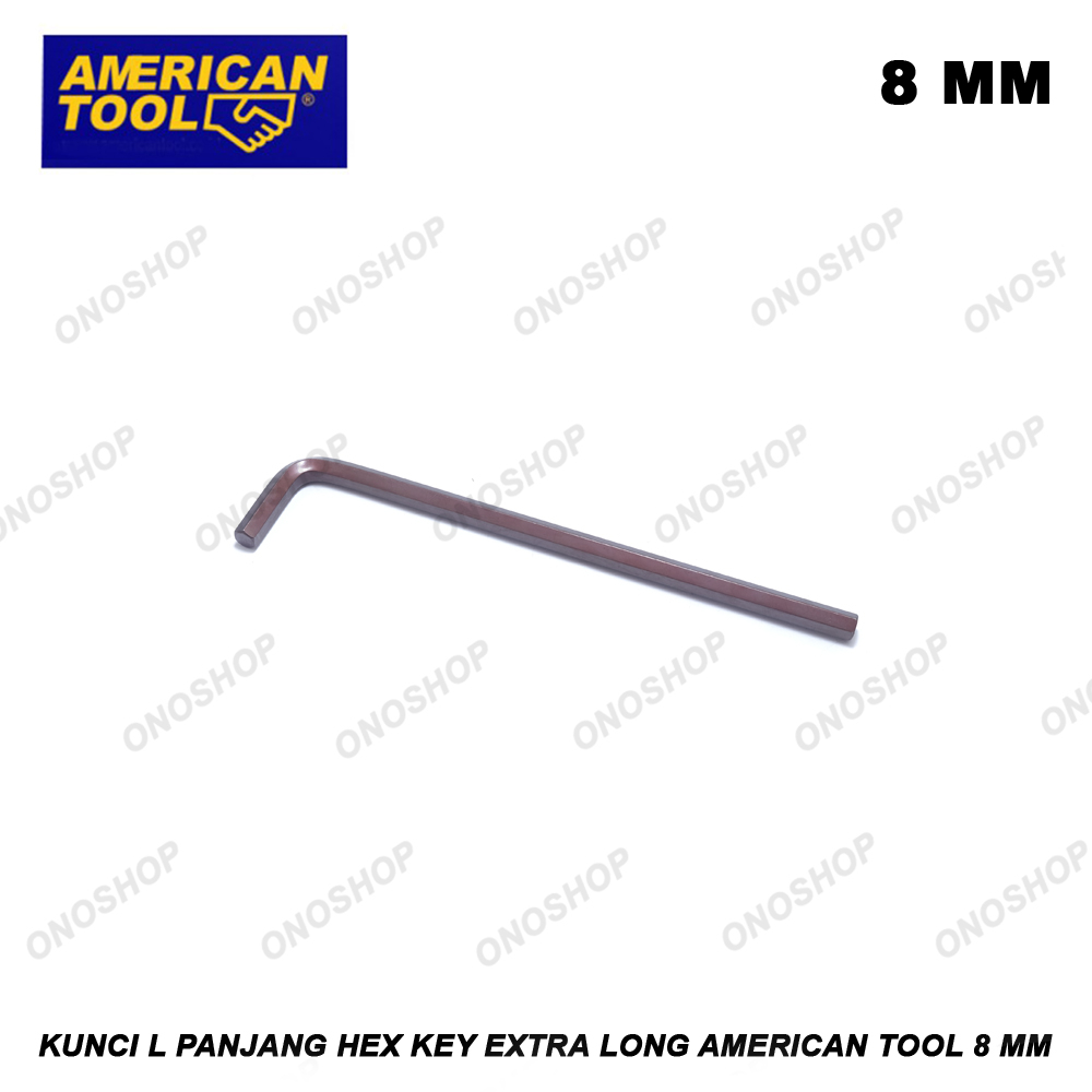 Long Hex Key Extra Long American Tool 8 mm Dimensions: 45 x 205 mm ...