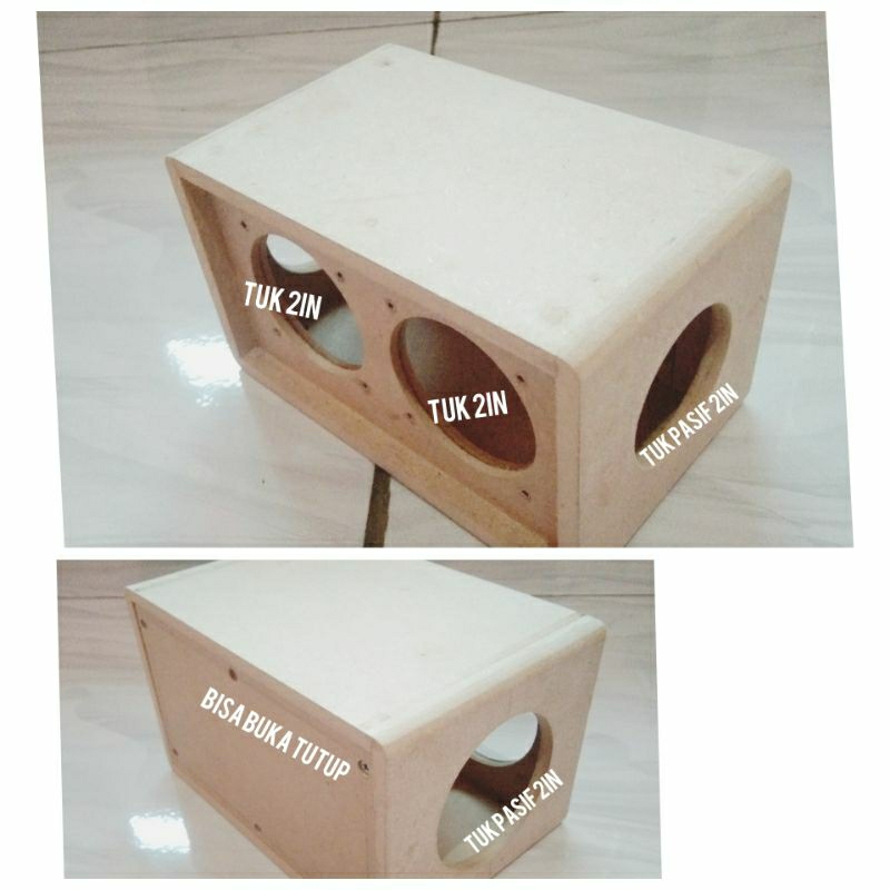 2inx2 speaker box plus 2inx2 passive hole can be opened and closed ...