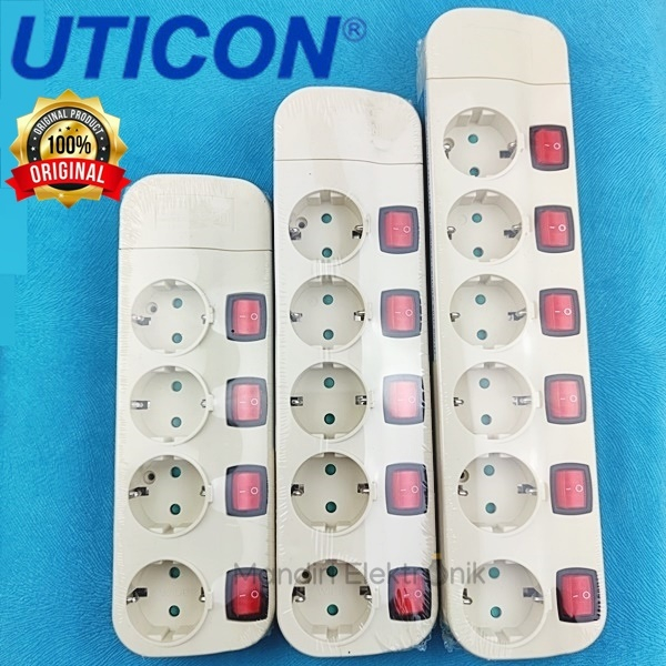 Uticon 6 Hole Socket Masing2 Switch Without Cable ST-8682 SN with ...