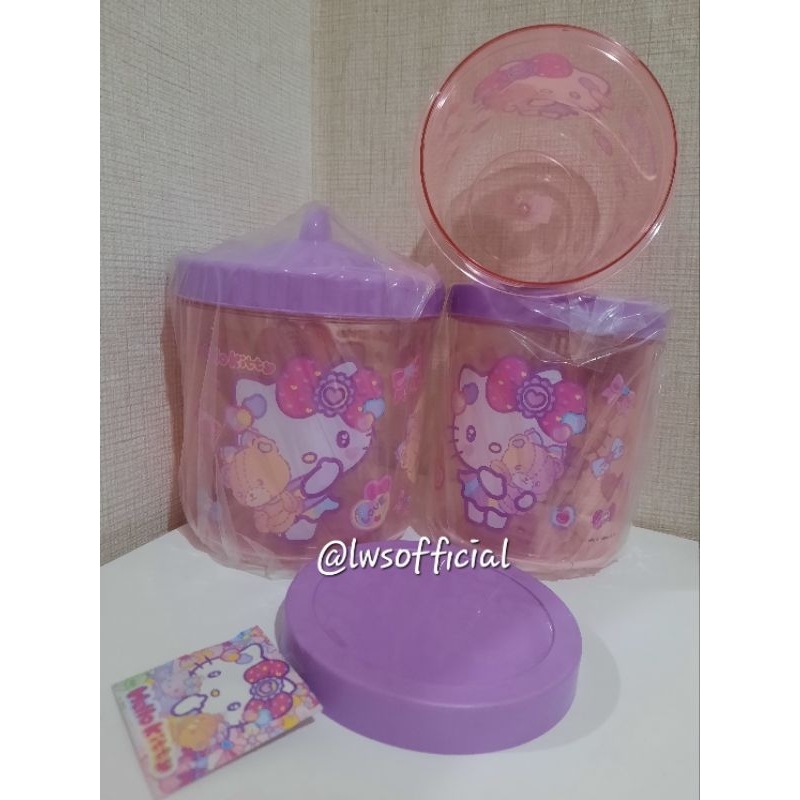 New!! Hello Kitty Pink Canister/1000ml & 1300ML Arcylic Plastic Jar | Shopee Philippines