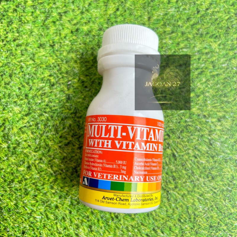 Multivitamin Chicken Filiphina Lactate Vitamin Arvet-Chem 100 Tablets ...