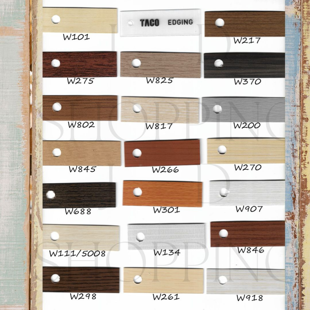 Edging Taco Woodgrain (1) 2 x 22mm | Shopee Philippines