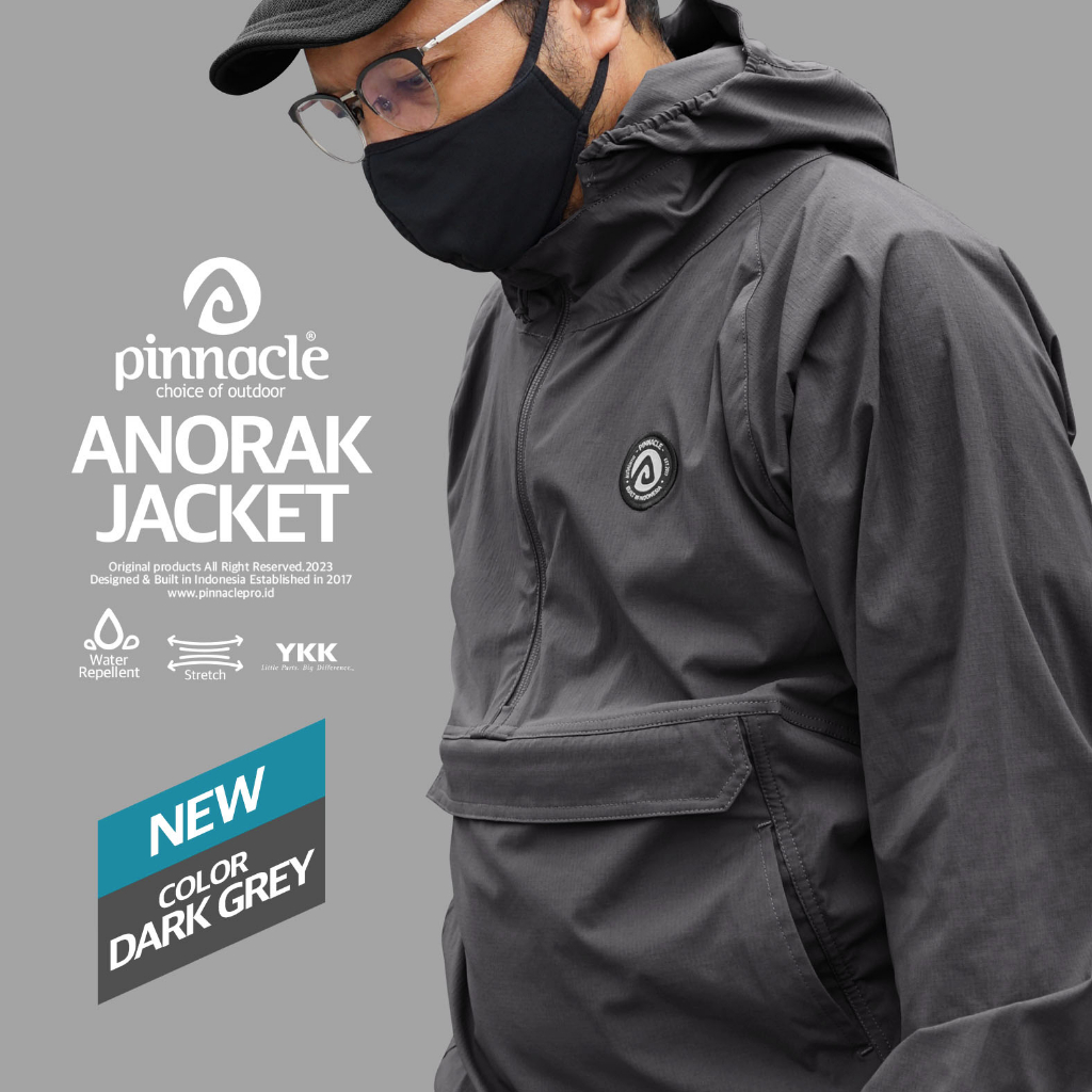 Pinnacle Pro Official Anorak Jacket - Dark Grey | Shopee Philippines