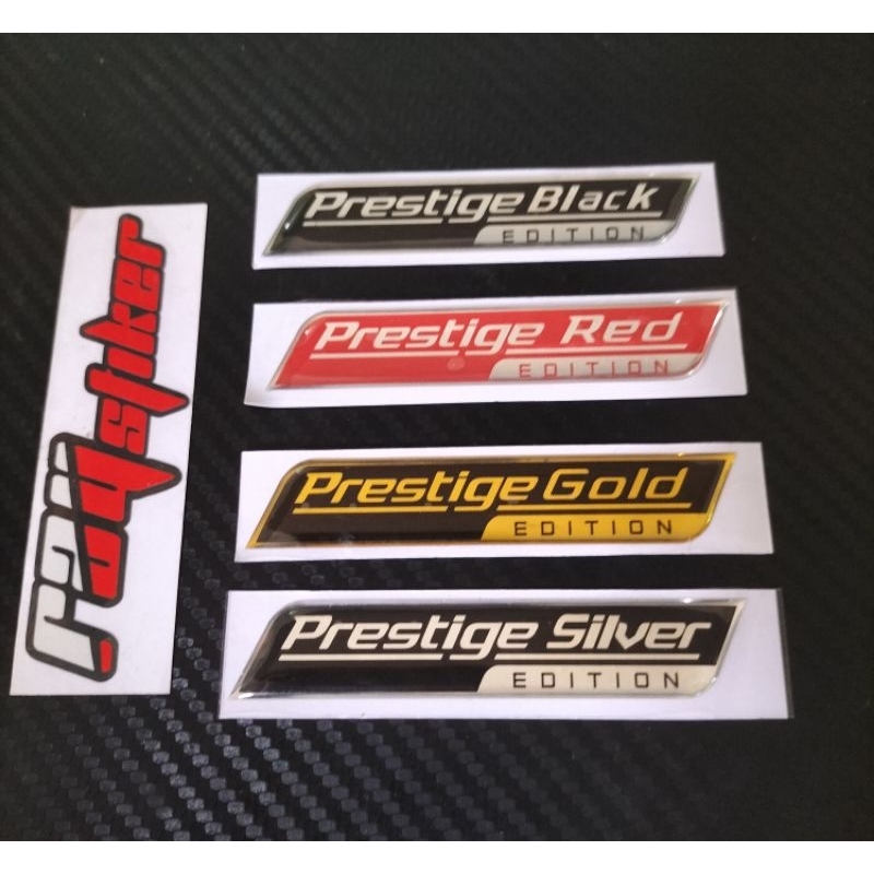 PRESTIGE SILVER EDITION 3D EMBLEM RAISED STICKER | Shopee Philippines