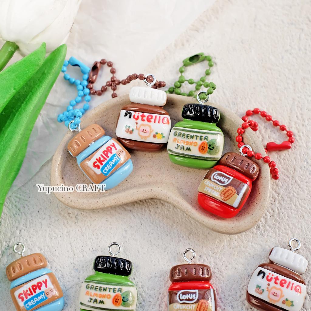 GANTUNGAN Pendulum/penant/penant/charm Clock Keychain Nutella Matcha ...