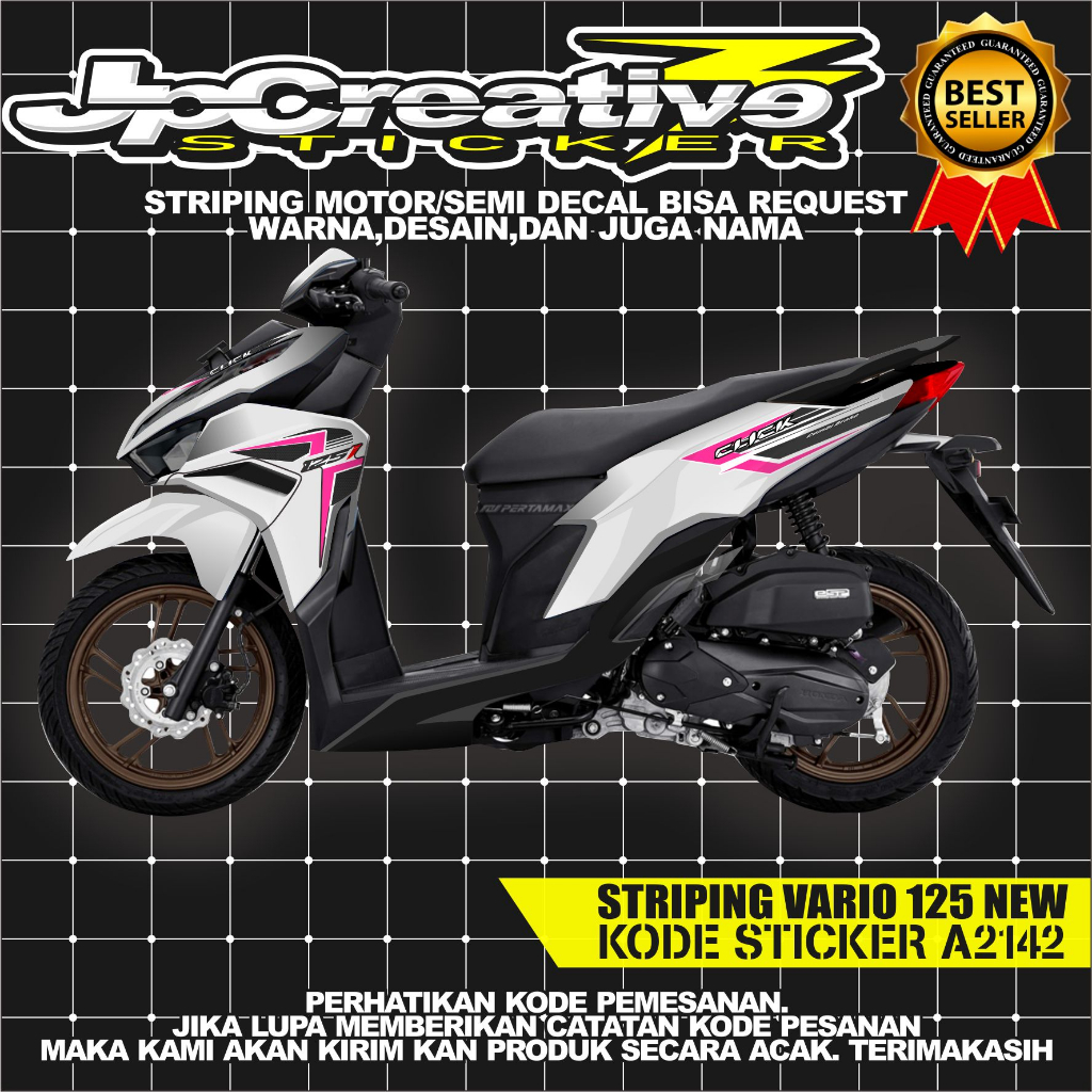 Striping VARIO 125 NEW CLICK TERBARU VIRAL (NEW Transparent) | Shopee ...