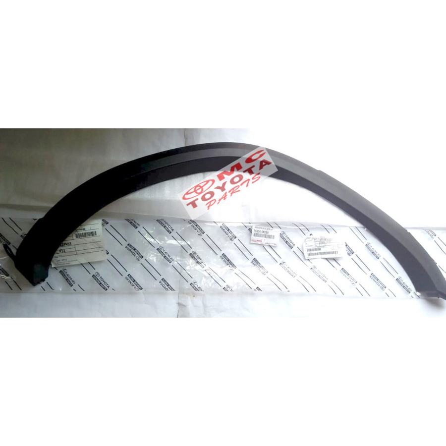 Toyota Fortuner Right Rear Bumper Extension Molding 75605-0K050 ...