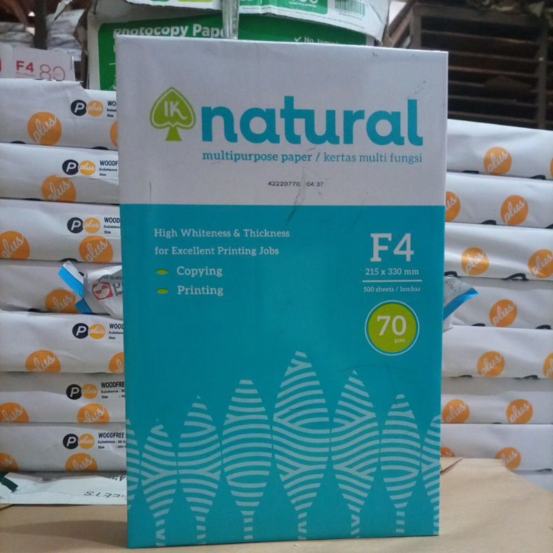 Hvs natural f4 70g/hvs Paper Brand natural f4 70gsm (1RIM) | Shopee Philippines