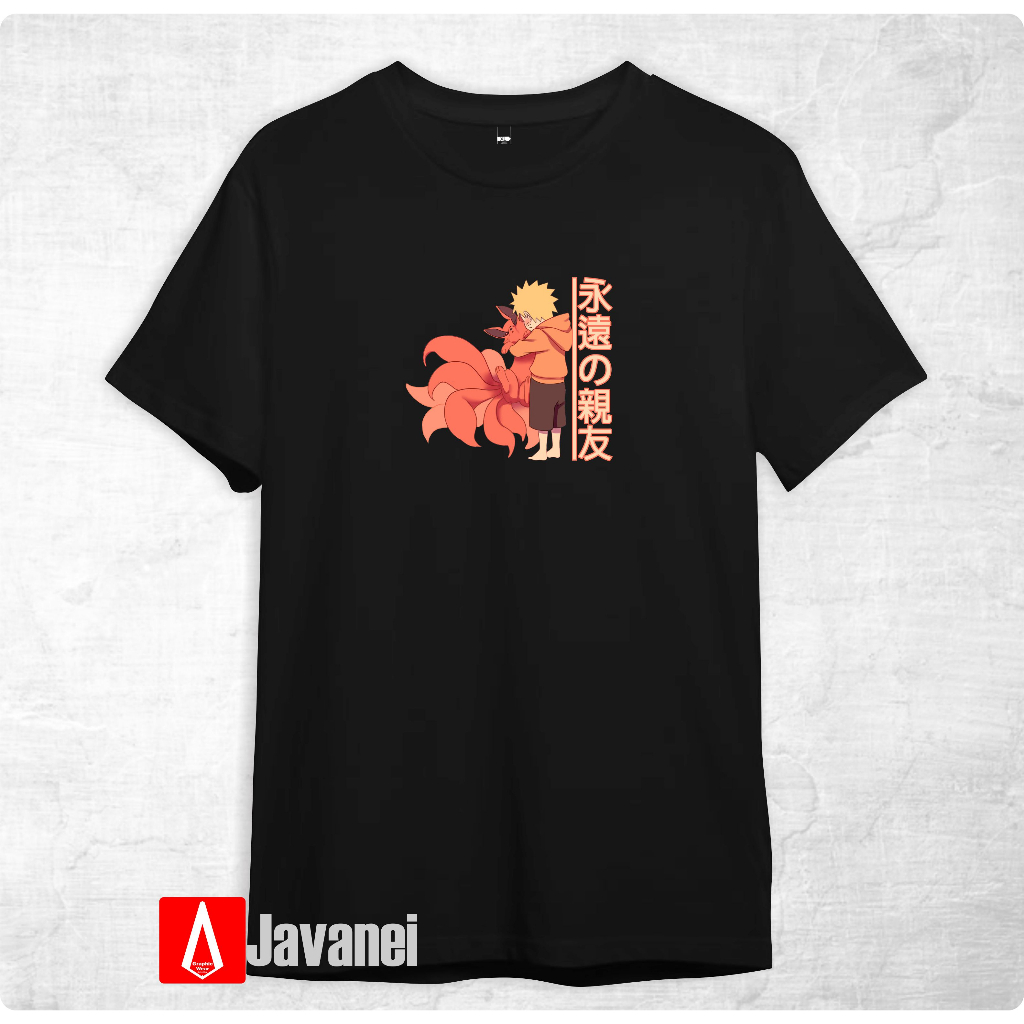 Naruto kyubi t-shirt Anime japan t-shirt manga otaku outdoor distro t ...